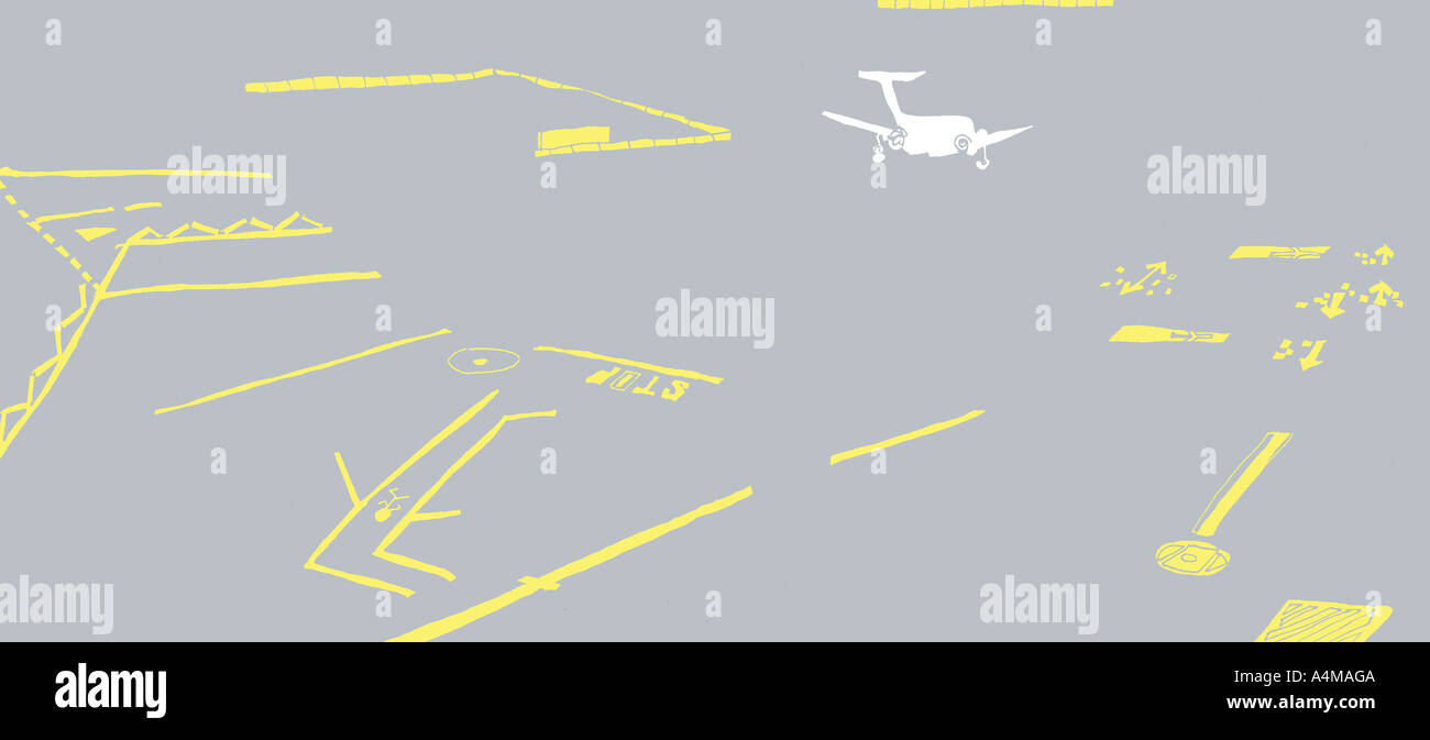 Plane and runway Stock Photo - Alamy