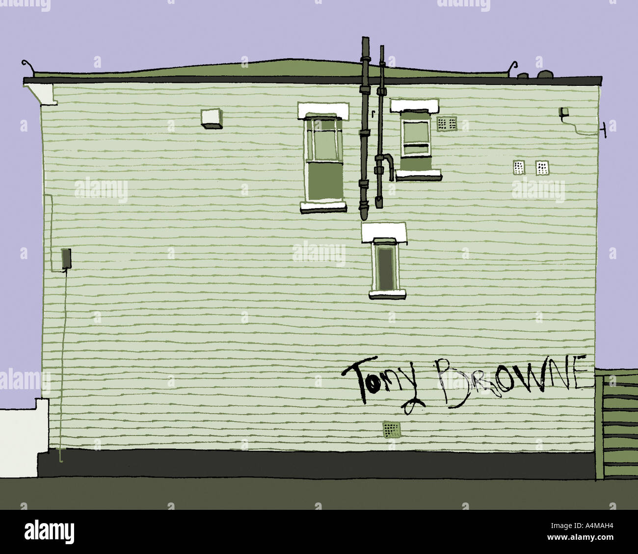 Side of building Stock Photo - Alamy