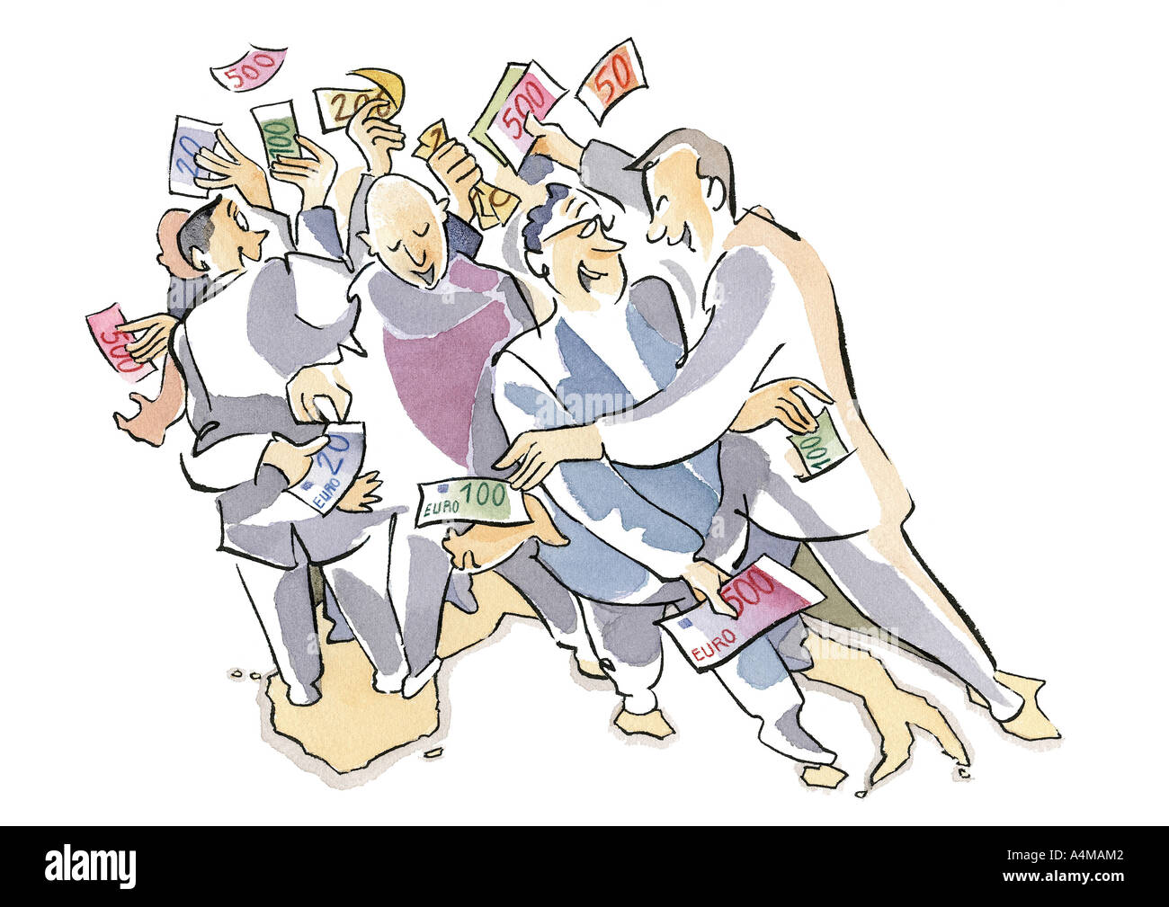 Crowd of europe Cut Out Stock Images & Pictures - Alamy