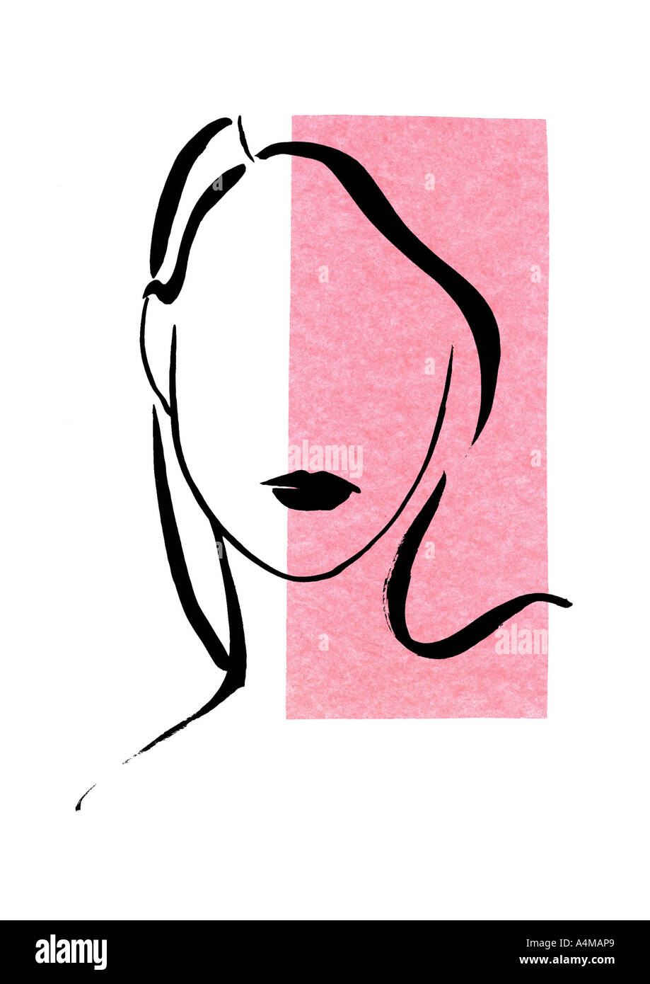 Face oval Cut Out Stock Images & Pictures - Alamy