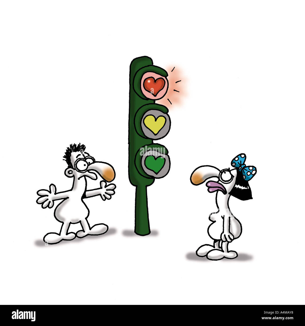 Heart red lights Cut Out Stock Images & Pictures - Alamy