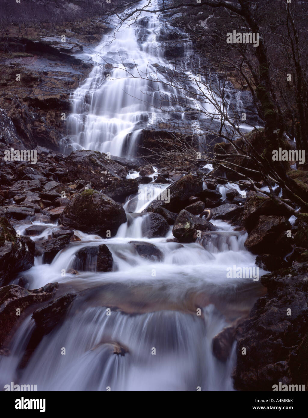 Steall Falls, Glen Nevis, Fort William Stock Photo - Alamy