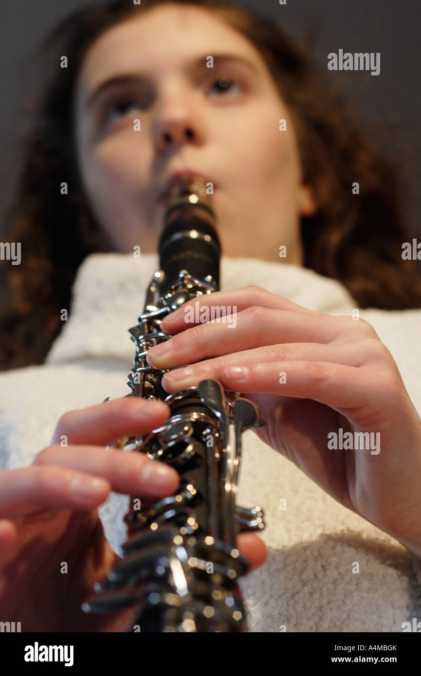 Clarinet player child hi-res stock photography and images - Alamy