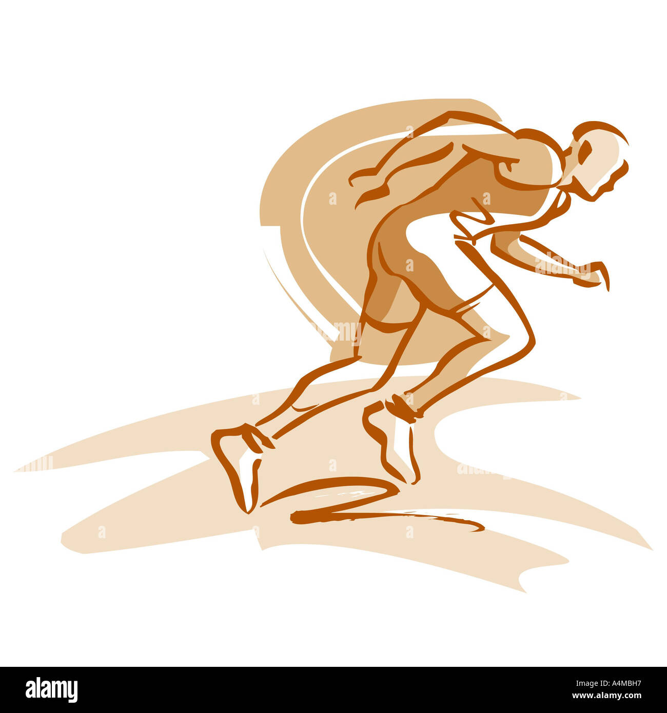 Long runners Cut Out Stock Images & Pictures - Alamy