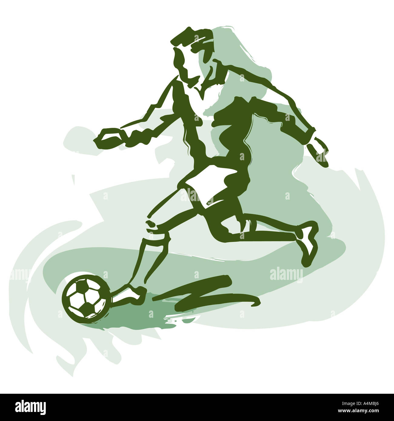 Soccer players in training Cut Out Stock Images & Pictures - Alamy