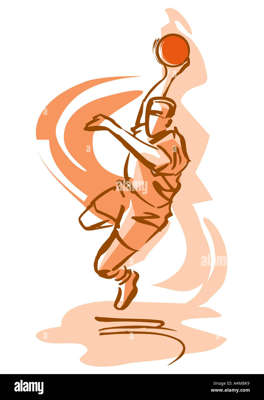 Full length handball Cut Out Stock Images & Pictures - Alamy