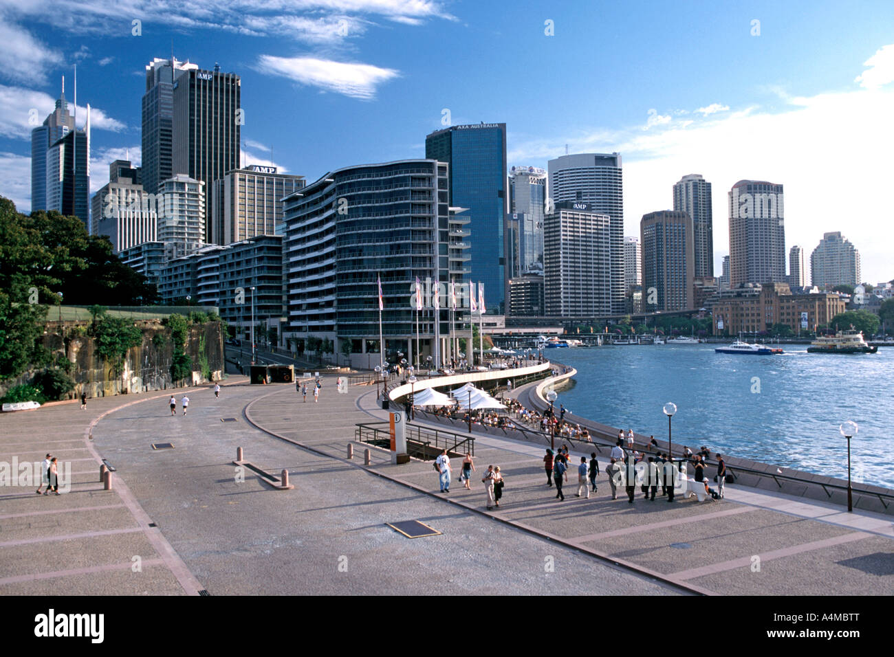 The Sydney CBD and Circular Quay seen from the Sydney opera house Stock ...