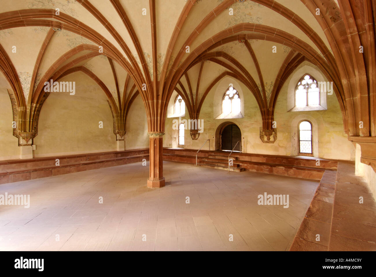 The Chapter room of Kloster Eberbach monastery in the Rhine region of ...