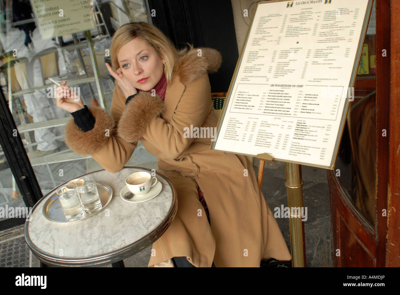 French girl smoking hi-res stock photography and images - Alamy