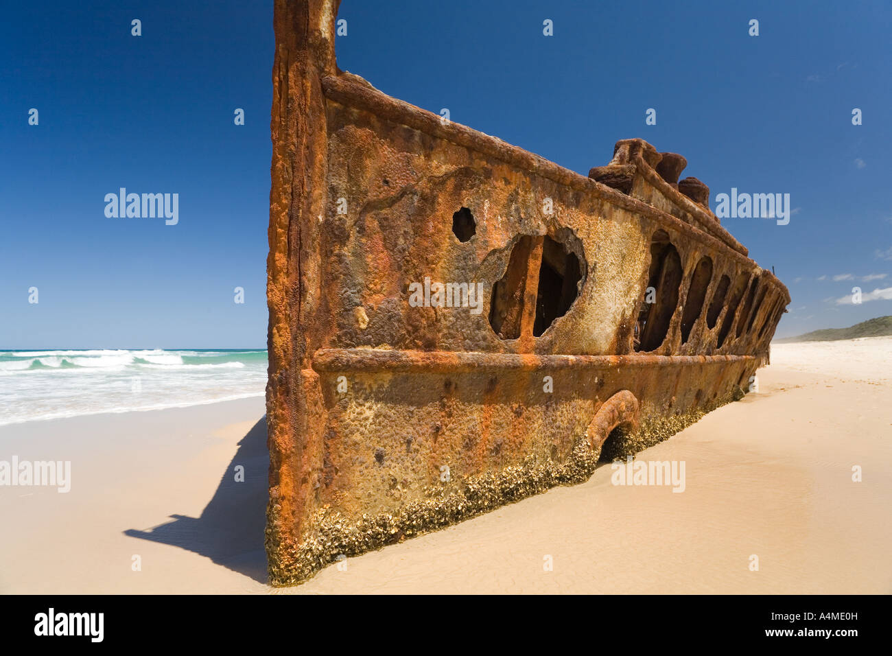 Maheno shipwreck - Fraser Island, Queensland AUSTRALIA Stock Photo - Alamy