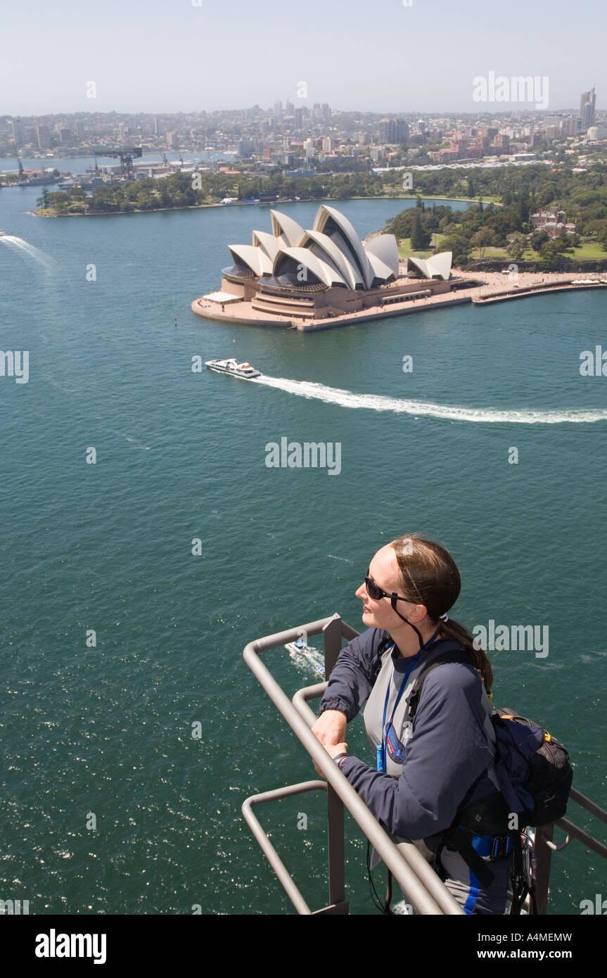 Sydney harbor bridge climber hi-res stock photography and images - Alamy