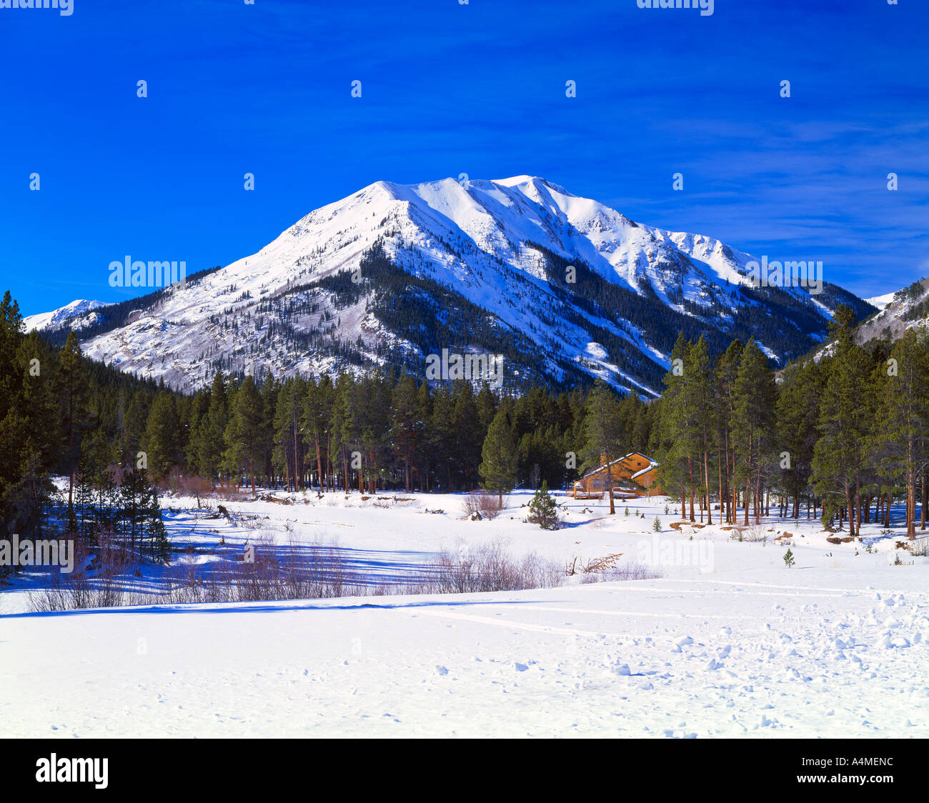 Winter rocky mountains hi-res stock photography and images - Alamy