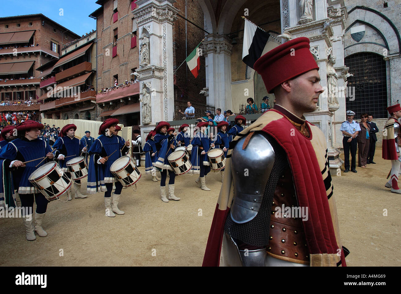 Traditional medieval procession the Palio Siena Italy Stock Photo - Alamy