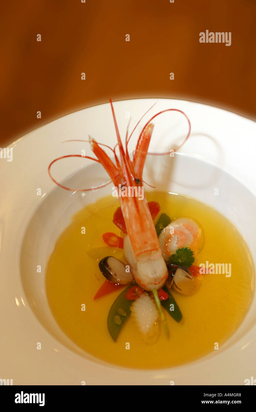 Main course food plate Stock Photo - Alamy