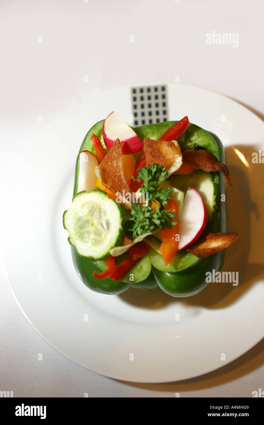 Main course food plate Stock Photo - Alamy