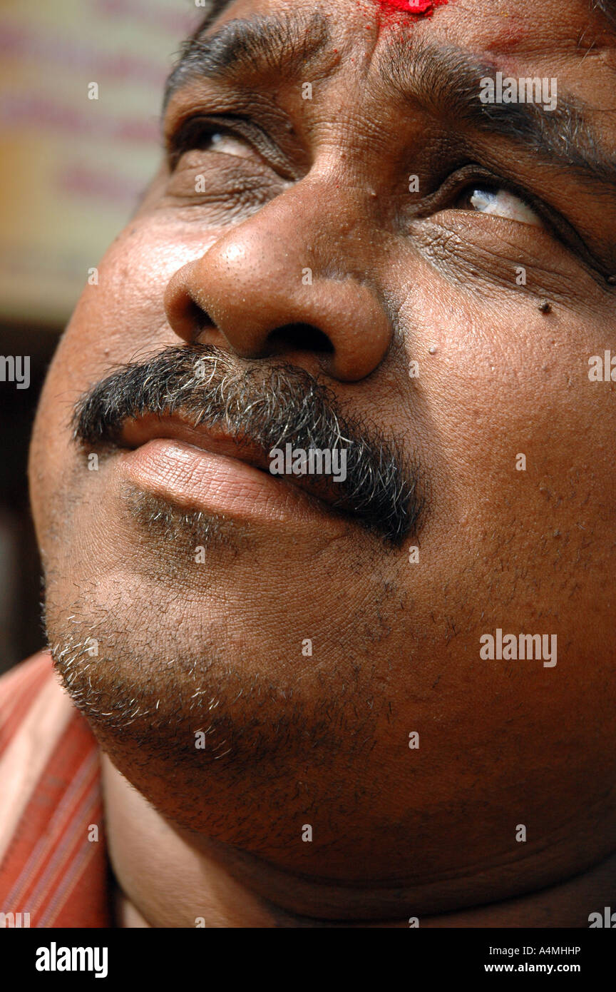 Man in market Kerala India Stock Photo - Alamy