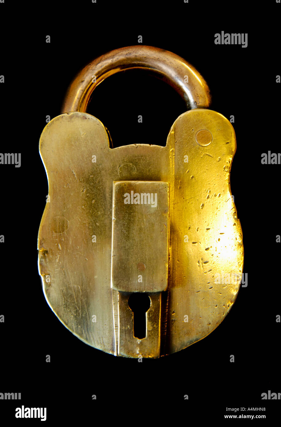 Gold coloured padlock hi-res stock photography and images - Alamy