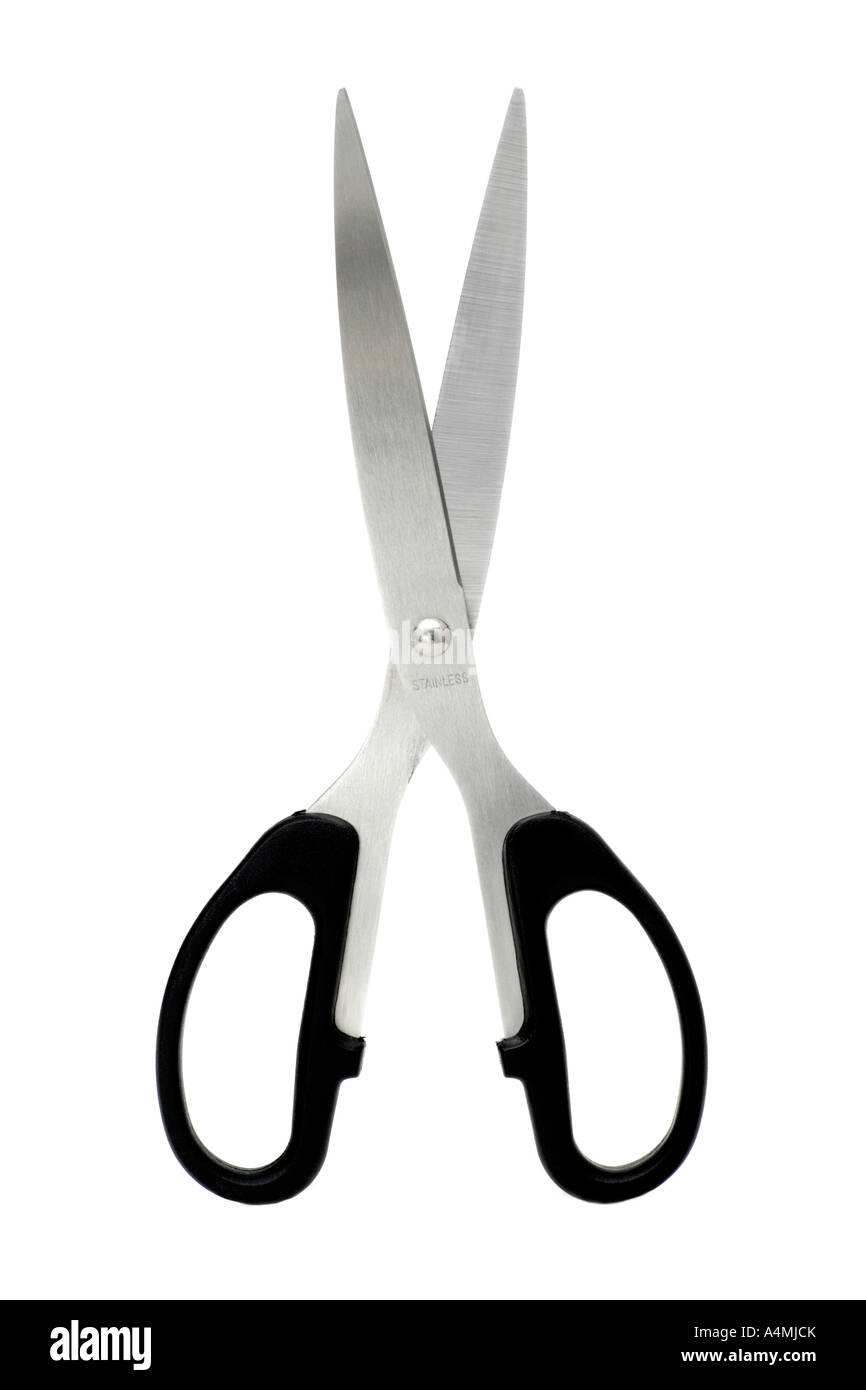 Scissors on White Background Stock Photo - Alamy