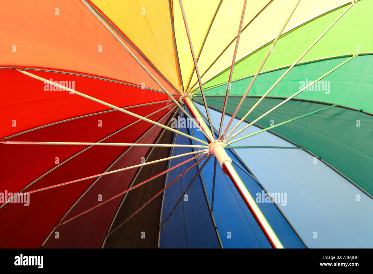 Multi Coloured Umbrella Stock Photo - Alamy