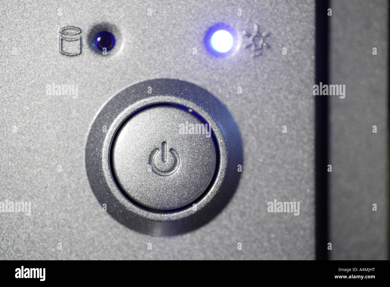 Computer Power Switch Stock Photo - Alamy