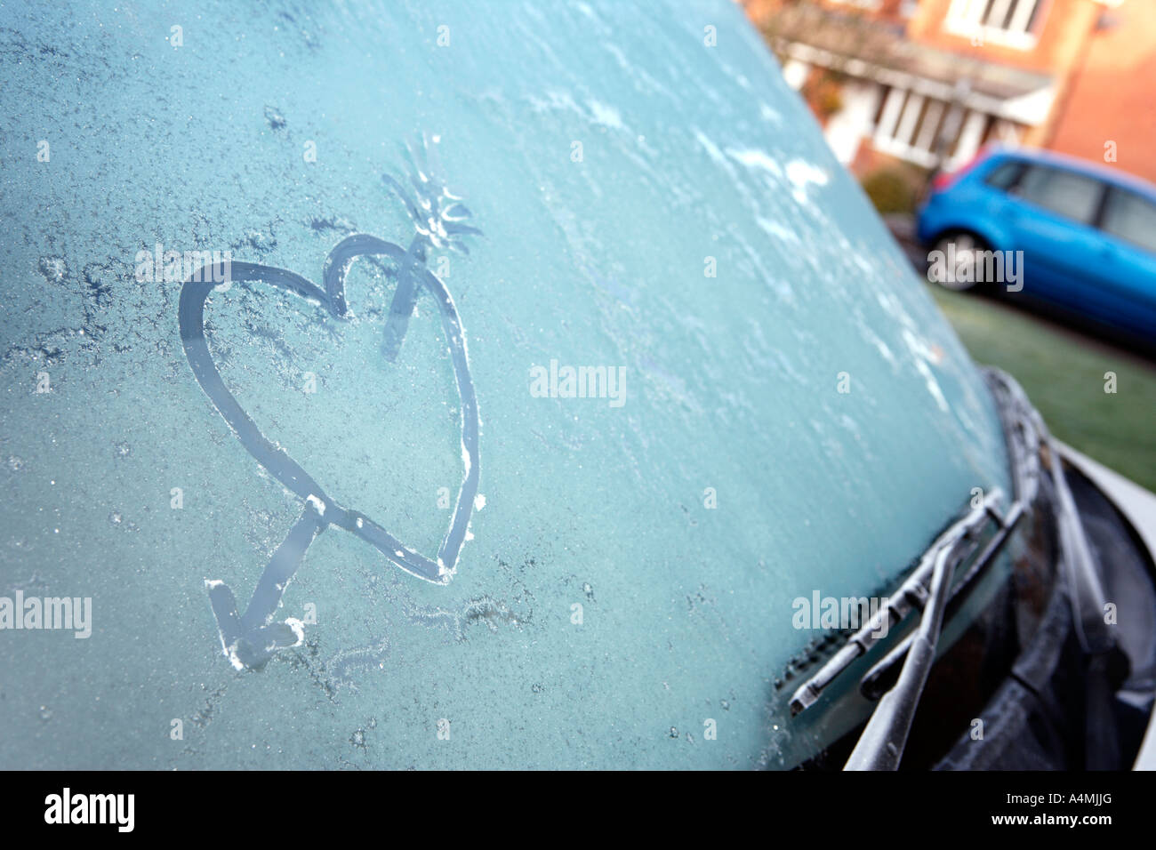 Heart car windscreen hi-res stock photography and images - Alamy