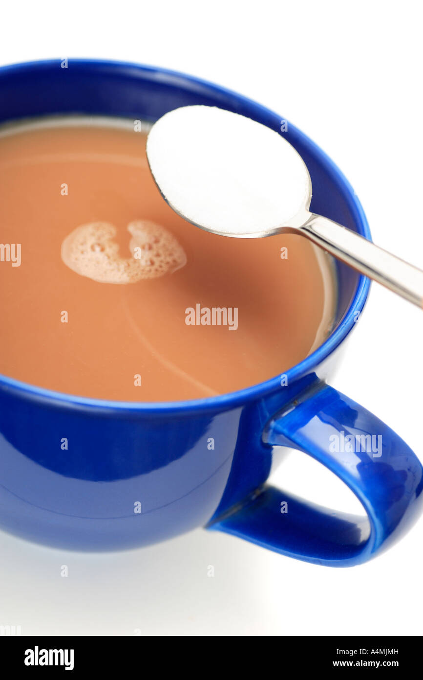 Teaspoon of Sugar in Tea Stock Photo - Alamy