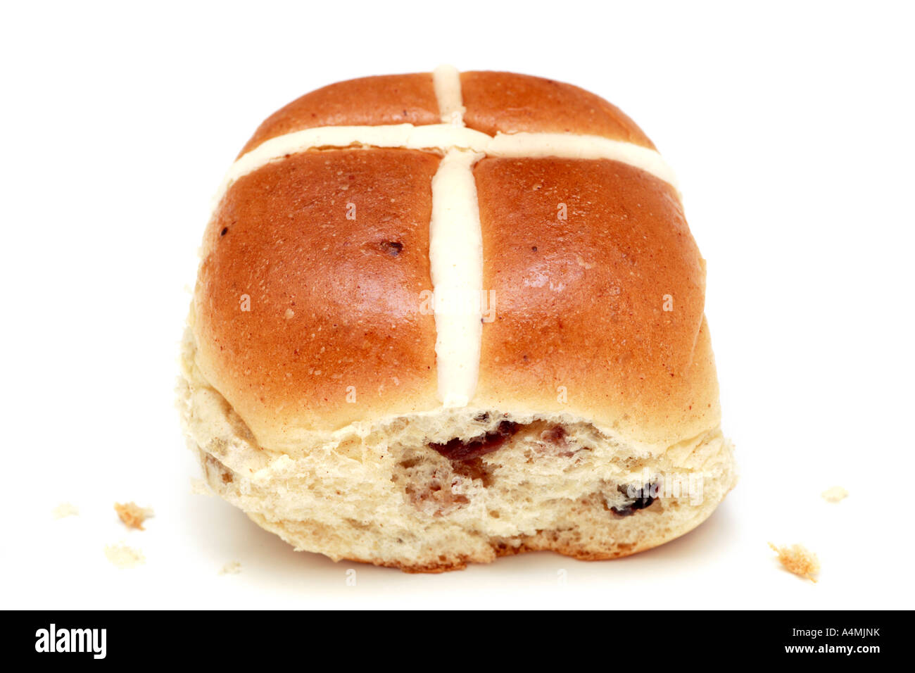 One Hot Cross Bun Stock Photo - Alamy