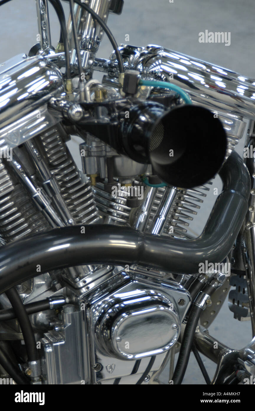 Harley-Davidson motorcycle engine Stock Photo - Alamy