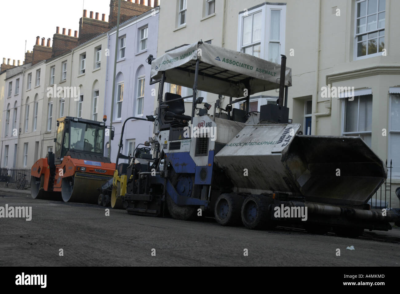 Road Surfacing Machinery in Walton Street Oxford Stock Photo - Alamy