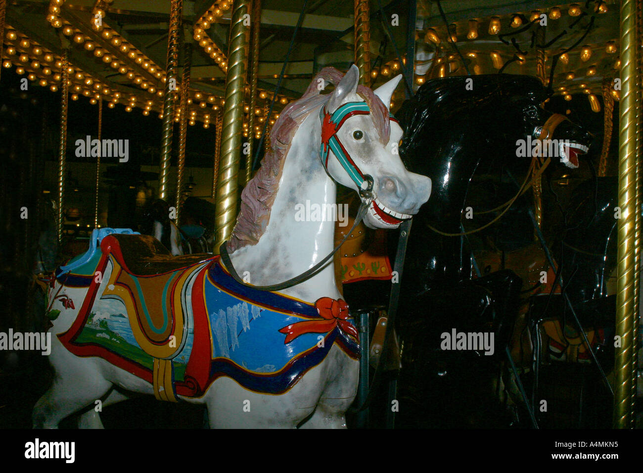 Merry go round Stock Photo - Alamy