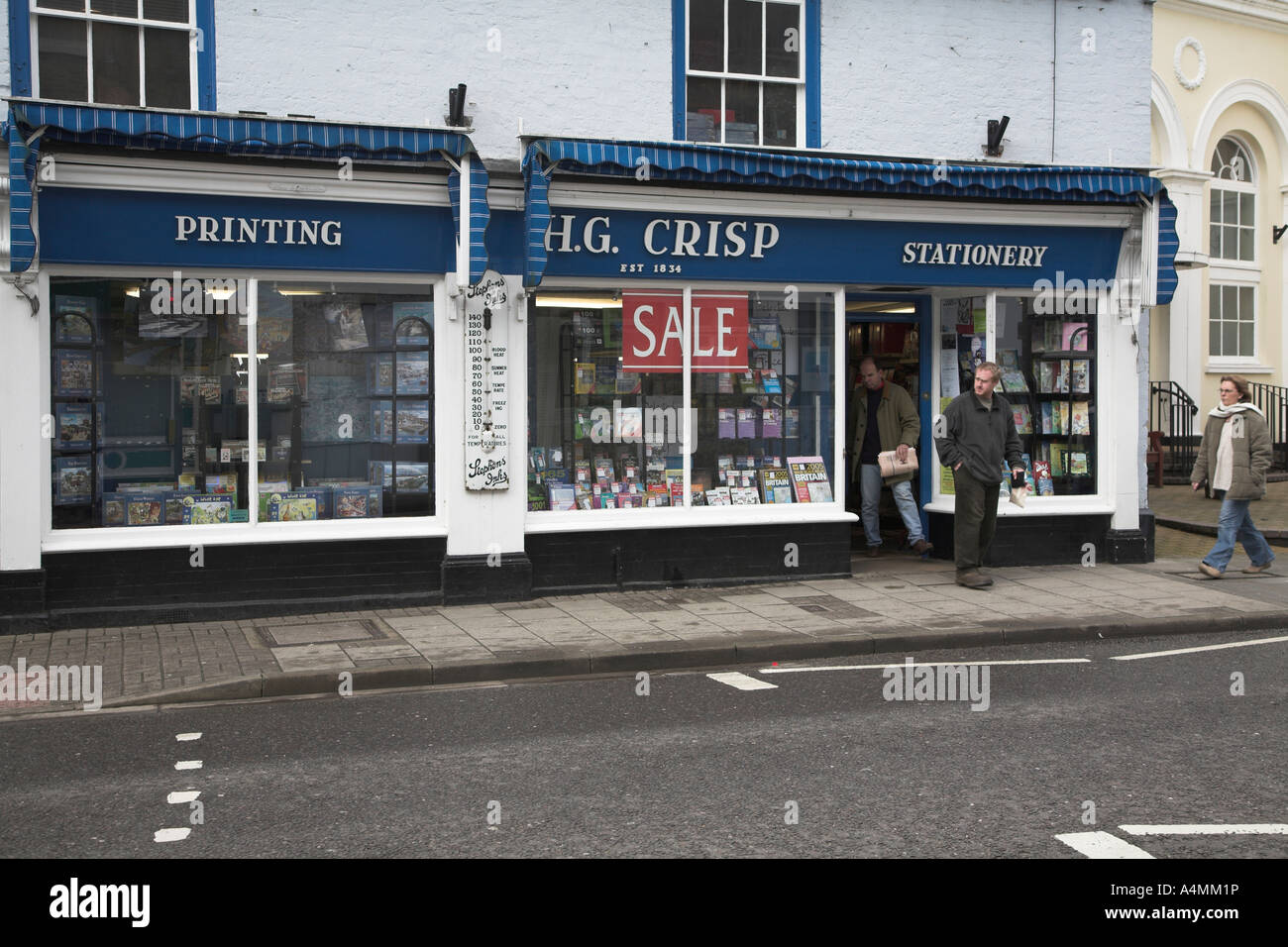 Stationery shop window Saxmundham, Suffolk Stock Photo - Alamy