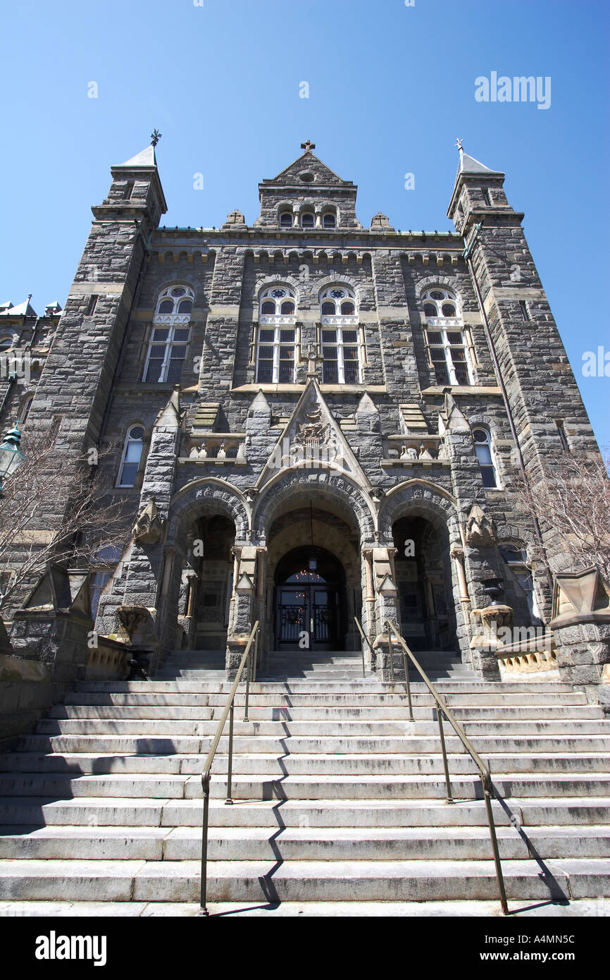 Healy Hall on Georgetown University campus in Washington DC USA Stock ...