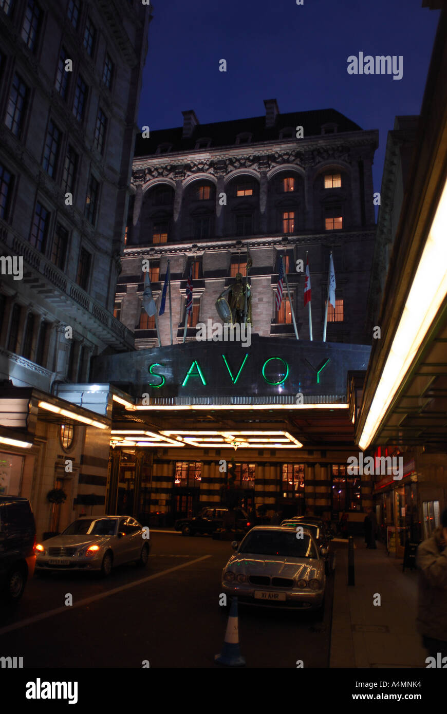 Entrance to the savoy court hi-res stock photography and images - Alamy