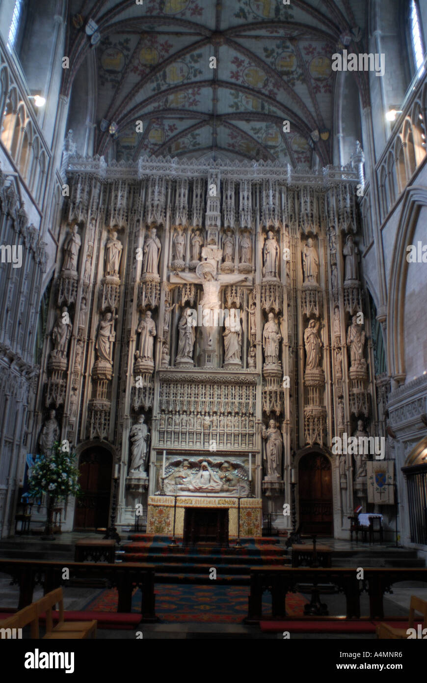 The High Altar of Cathedral and Abbey Church of Saint Alban Stock Photo ...