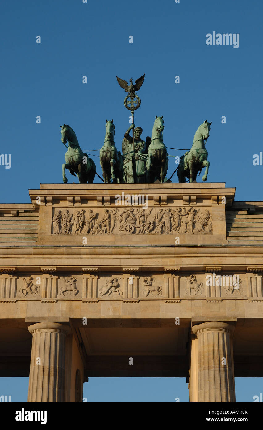 Top of Brandenburg Gate, Berlin Stock Photo - Alamy