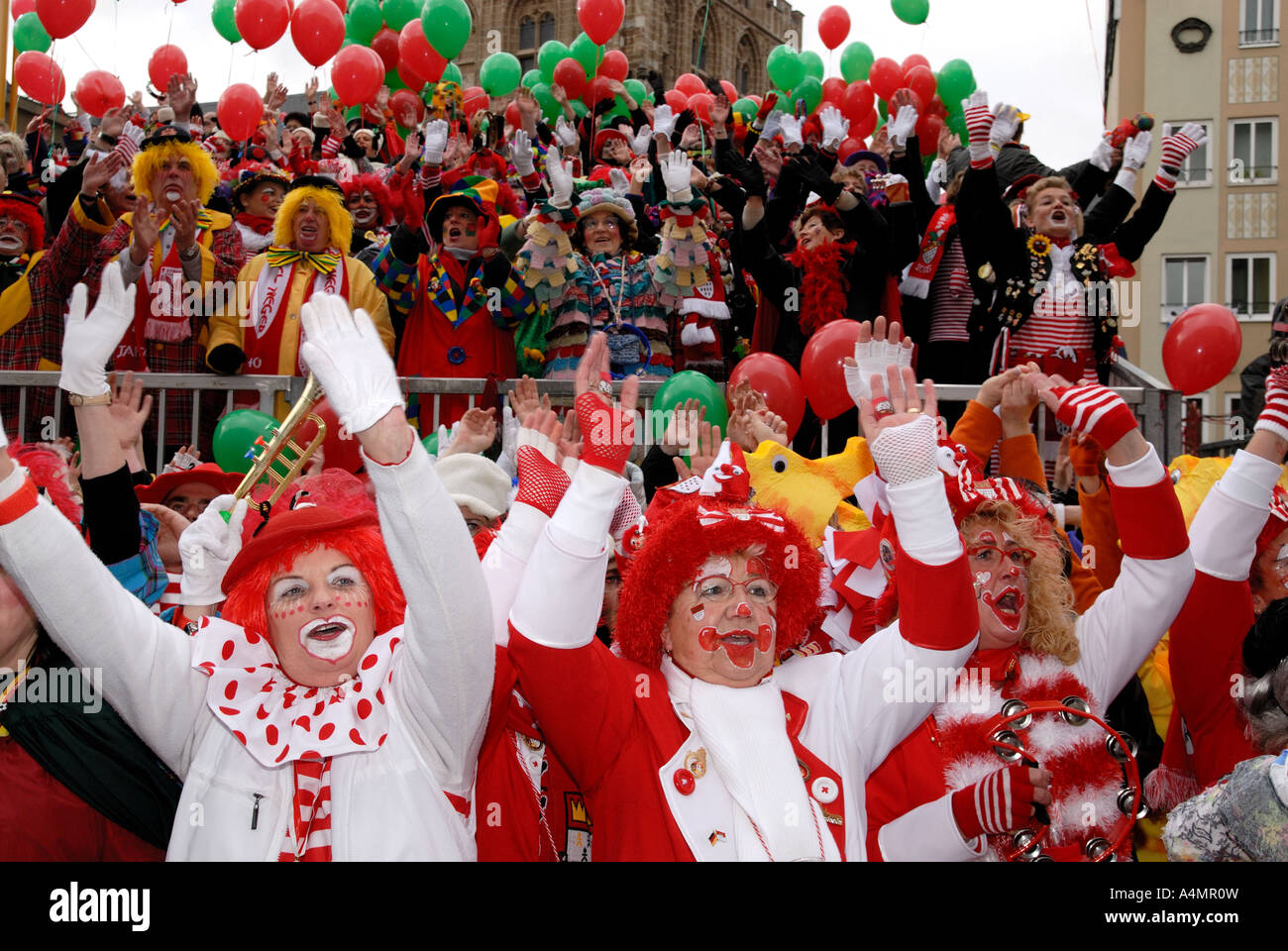 Germans celebrating carnival in Cologne Stock Photo - Alamy