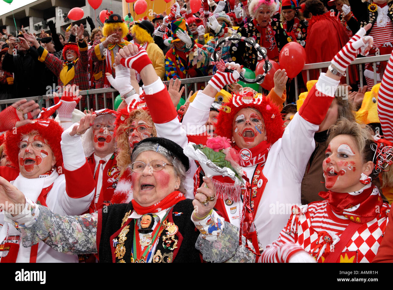 Germans celebrating carnival in Cologne Stock Photo - Alamy