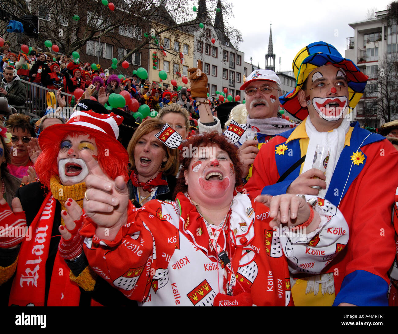 Germans celebrating carnival in Cologne Stock Photo - Alamy