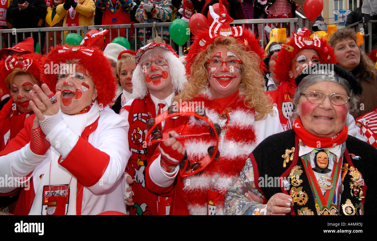 Germans celebrating carnival in Cologne Stock Photo - Alamy
