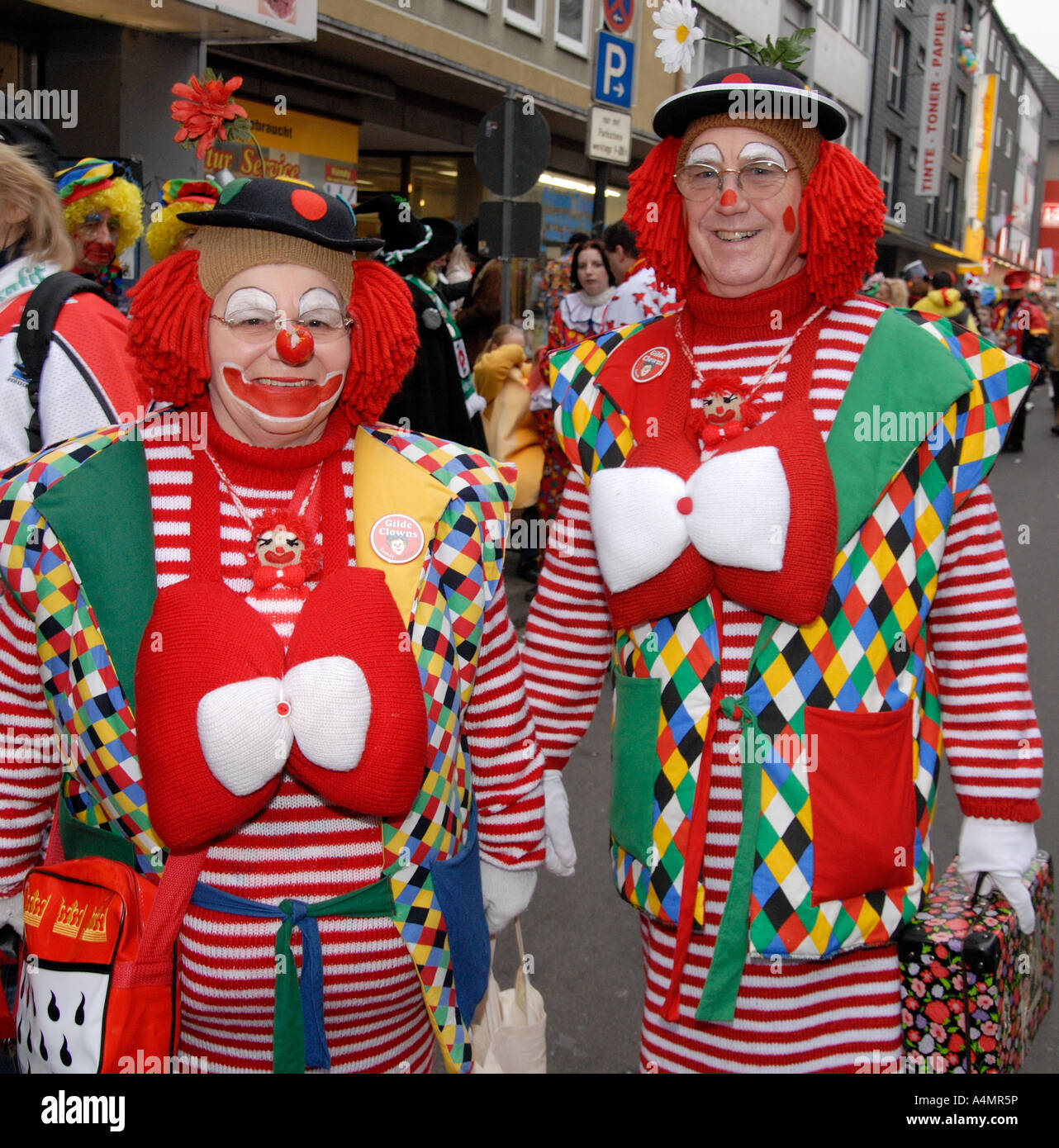 Carnival clowns in Cologne, Germany Stock Photo - Alamy