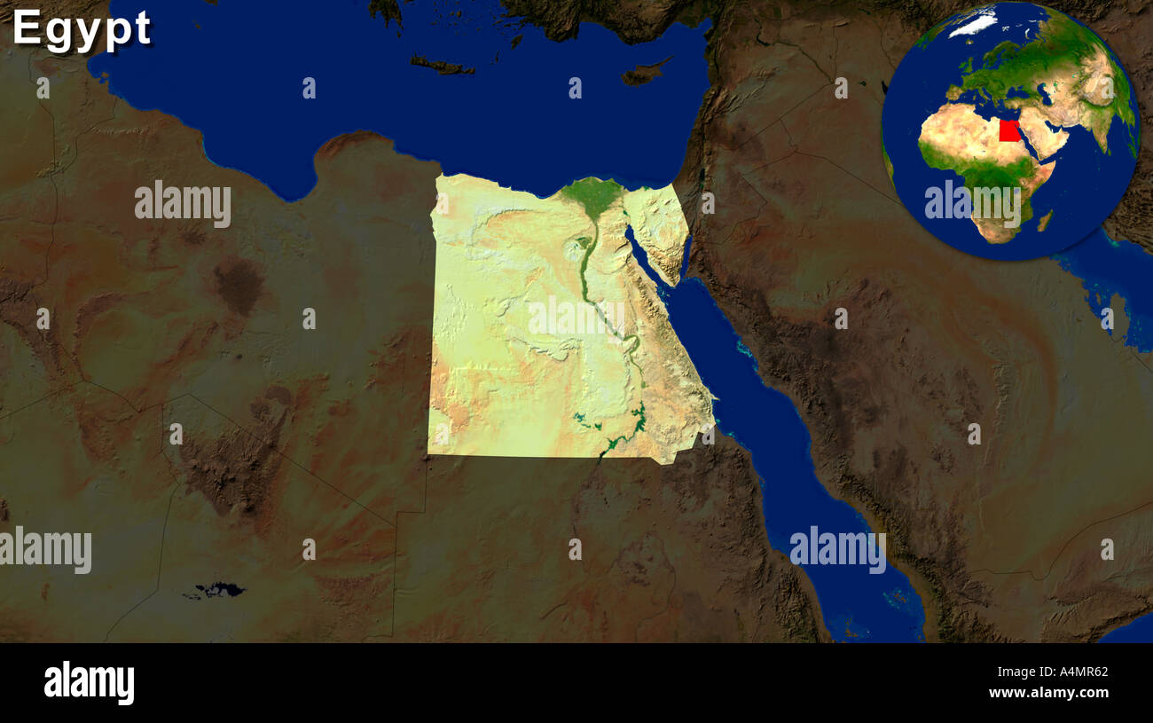 Egypt Map And Satellite Image
