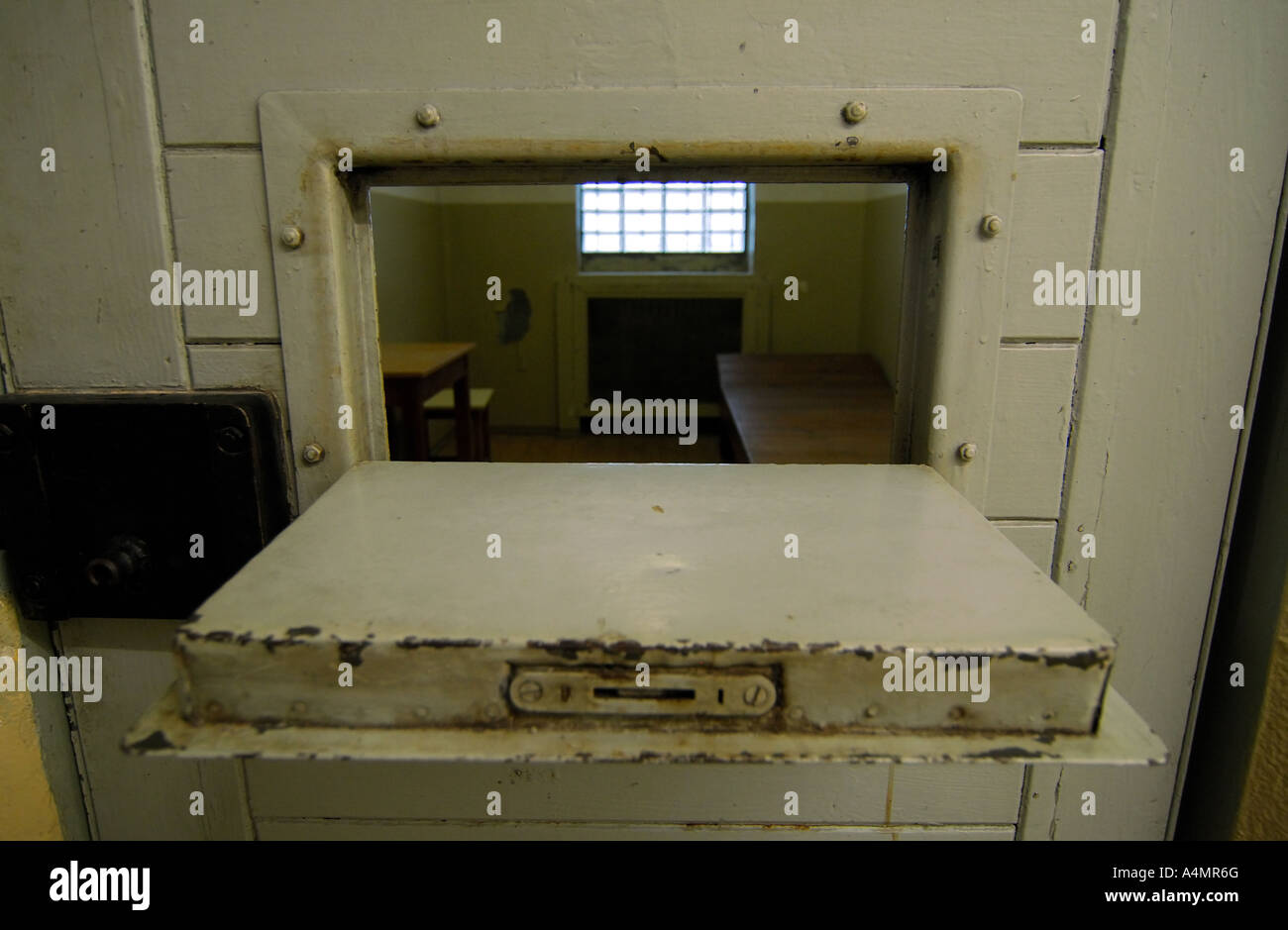 Jail cell in former east German prison, Berlin Stock Photo - Alamy