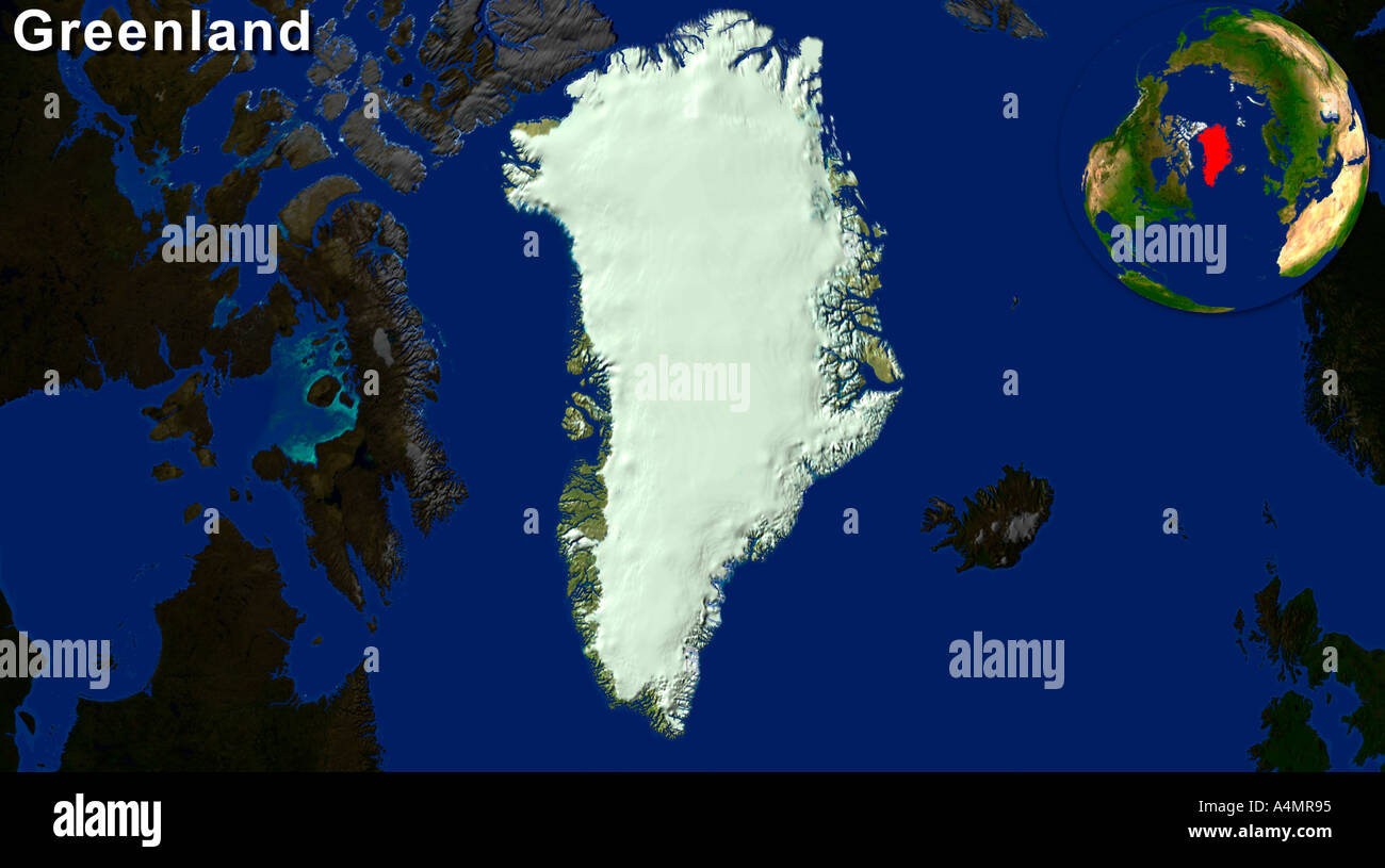Greenland map hi-res stock photography and images - Alamy