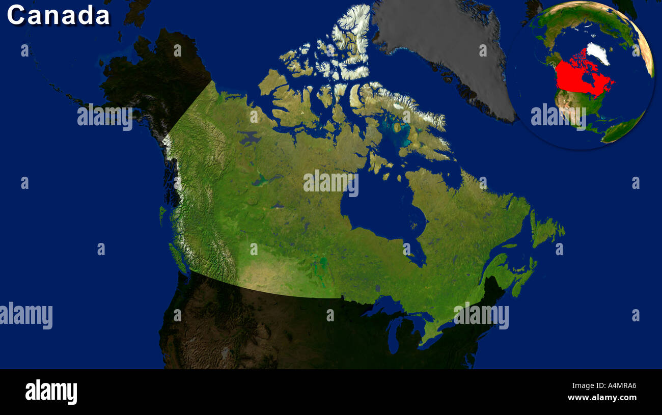 Aerial map canada hi-res stock photography and images - Alamy