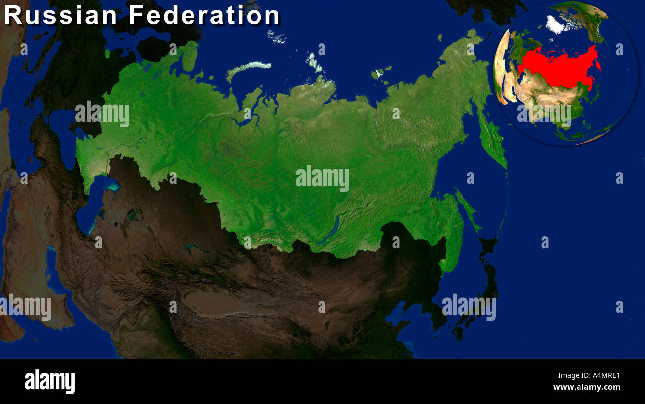 Russian satellite map hi-res stock photography and images - Alamy