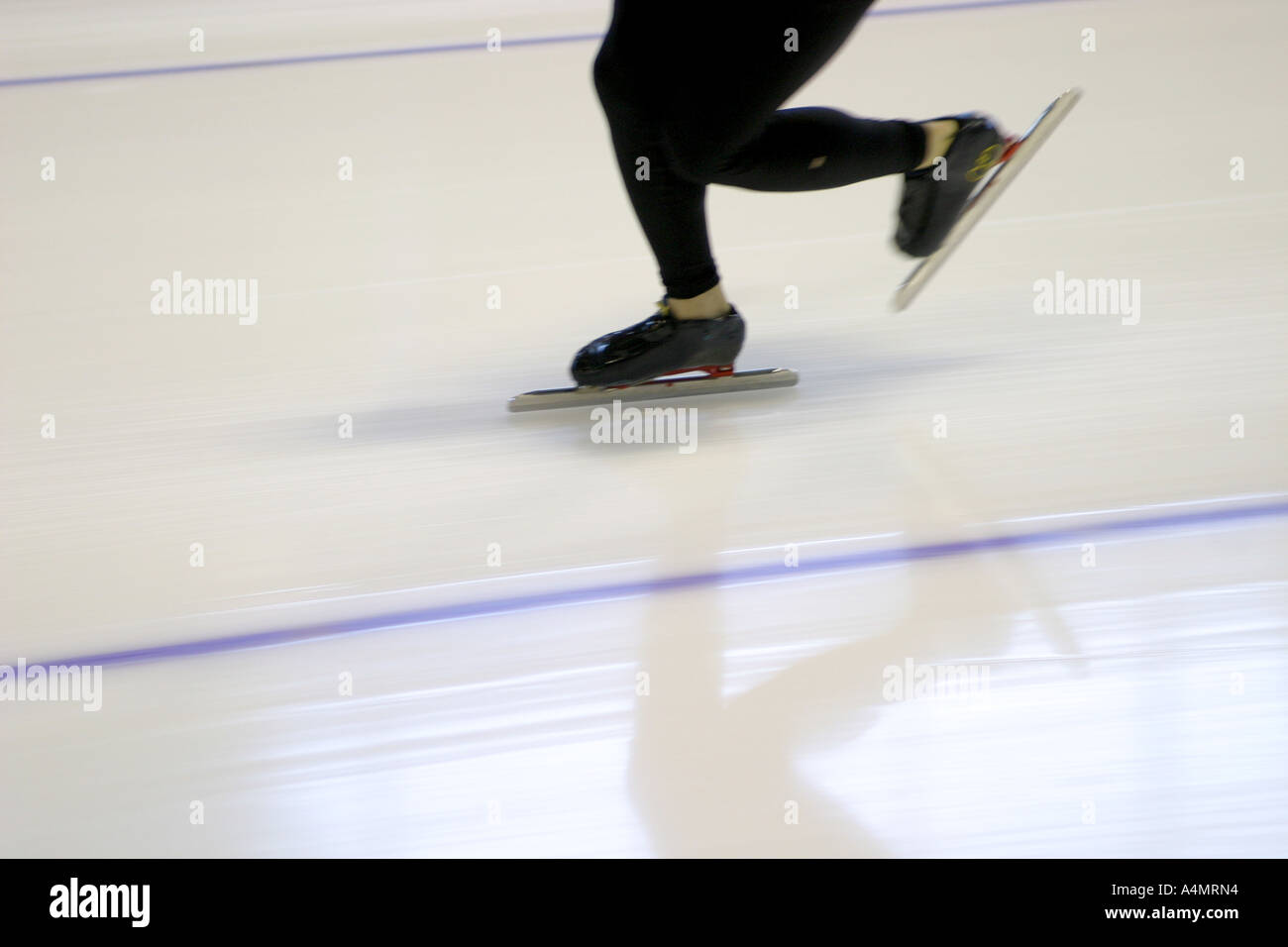 Long track speed skating Stock Photo - Alamy