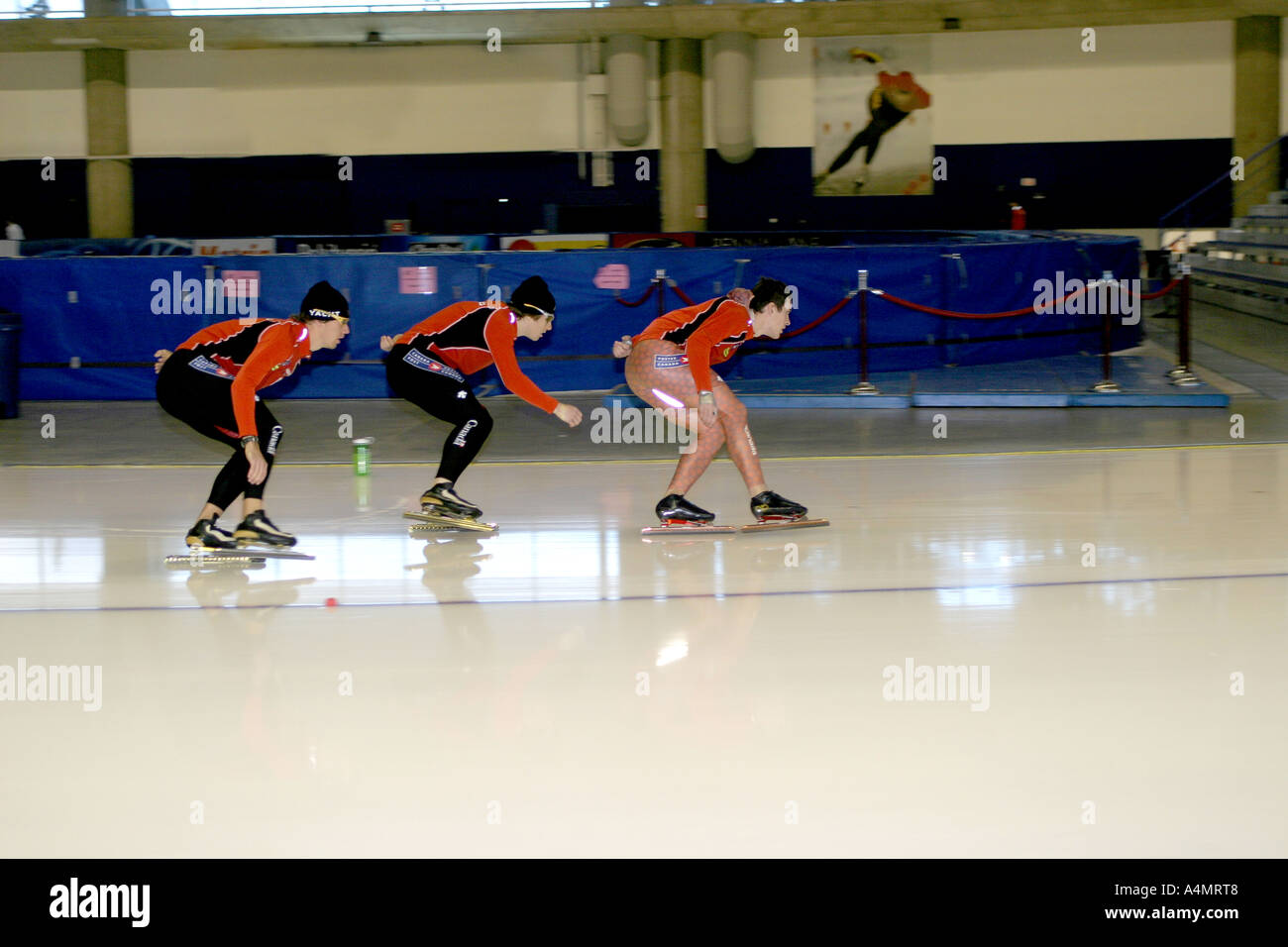 Long track speed skating Stock Photo - Alamy