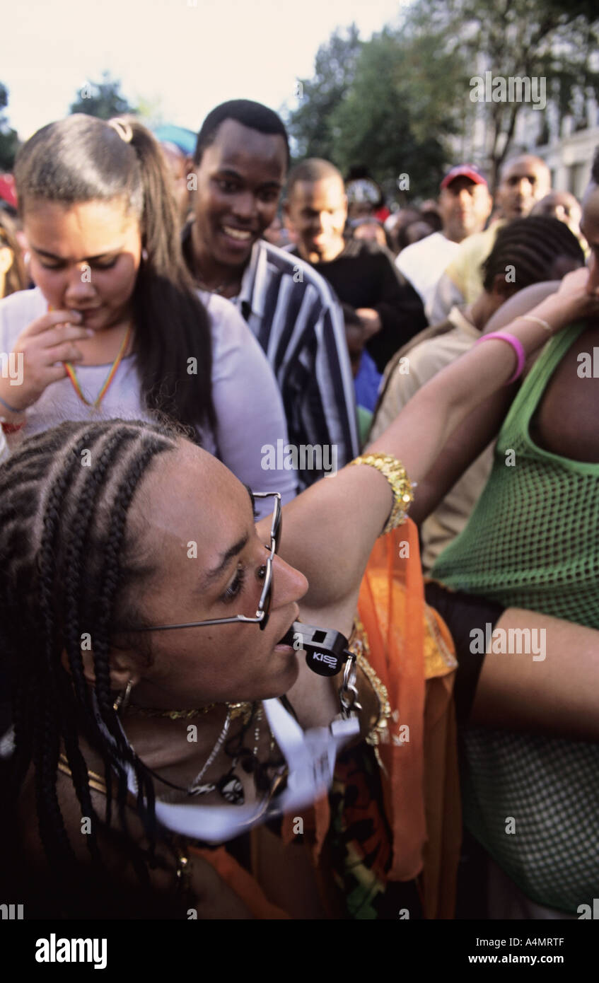 London, UK. Revellers at the Notting Hill Carnival Stock Photo - Alamy