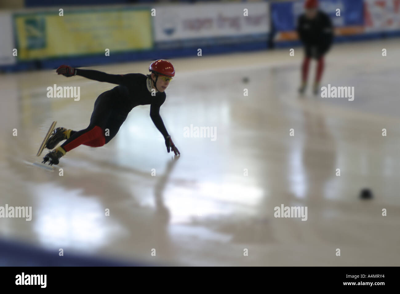 short track speed skating Stock Photo - Alamy