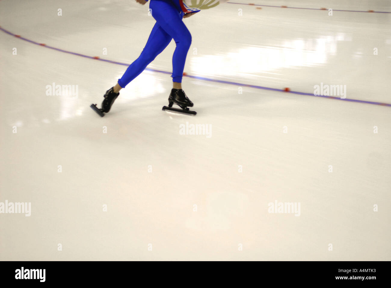 Long track speed skating Stock Photo - Alamy